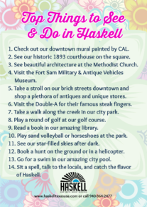 Things To Do - CITY OF HASKELL